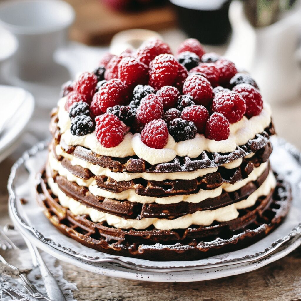 Dreamy Fluffy Waffle Cake Recipe: Sweet Joy on a Plate! - Dave's Grill