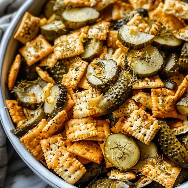 Dill Pickle Chex Mix Recipe Bursting with Zing - Dave's Grill