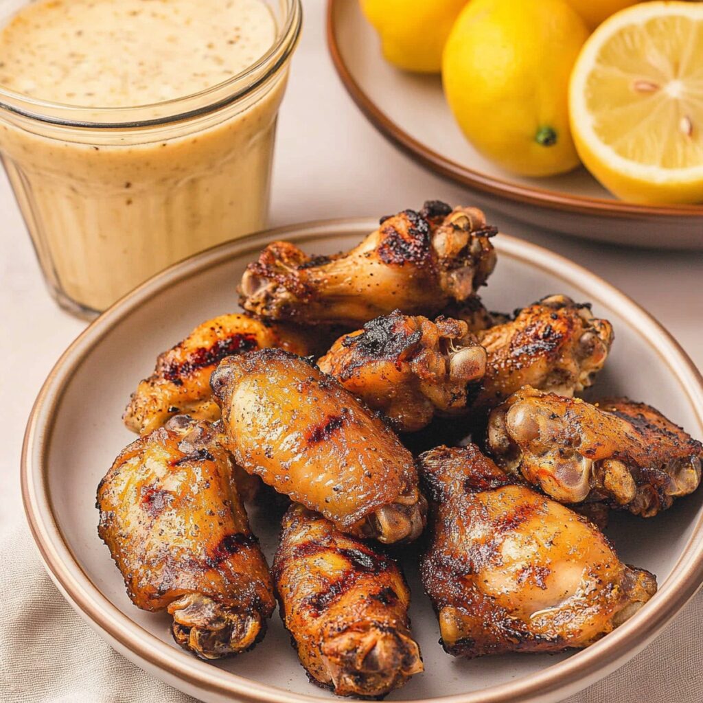Crispy Grilled Lemon Pepper Wings Recipe: A Zingy Summer Treat - Dave's ...
