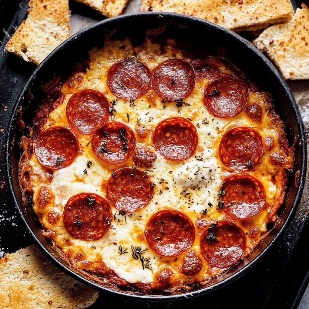 Homemade Pepperoni and Cream Cheese Pizza Dip Recipe — A Party Hit ...