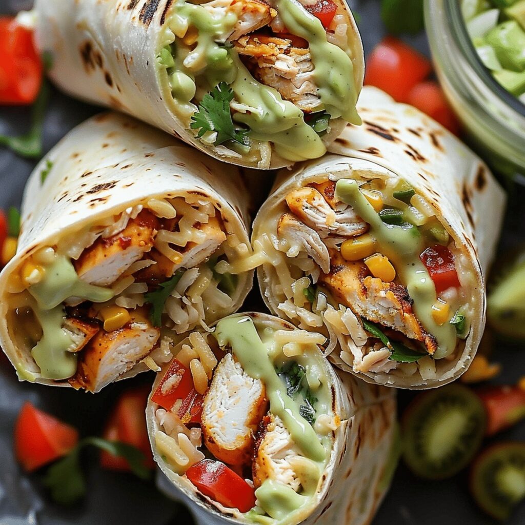 Zesty Chicken Avocado Ranch Burritos Recipe for Dinner Magic - Dave's Grill