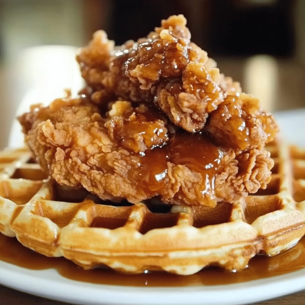 Heavenly Crispy Southern Fried Chicken and Waffles Recipe - Dave's Grill