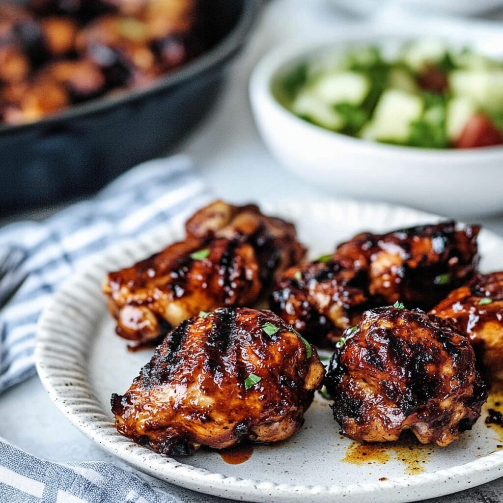 Juicy Grilled BBQ Boneless Chicken Thighs Recipe for Summer - Dave's Grill