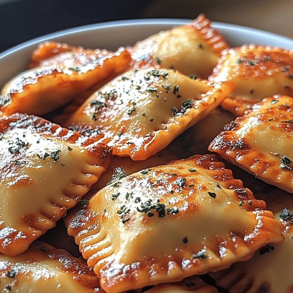 Crunchy Golden Million Dollar Ravioli Bites Recipe in Air Fryer - Dave ...