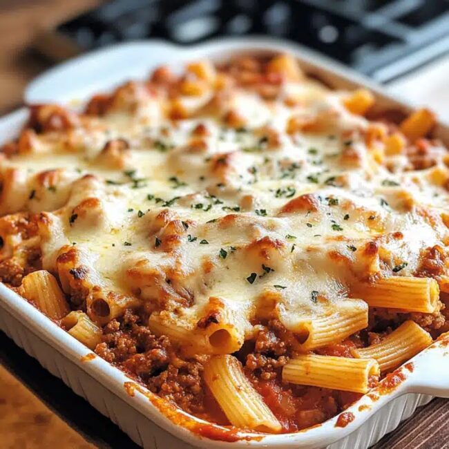 Cozy Comfort: Hearty Baked Ziti With Ground Beef And Ricotta Recipe ...