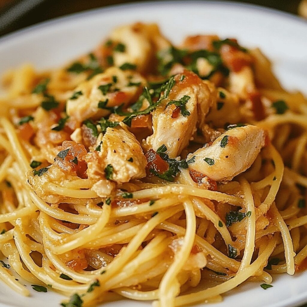 Creamy Monterey Chicken Spaghetti Recipe: Family Dinner Magic - Dave's ...