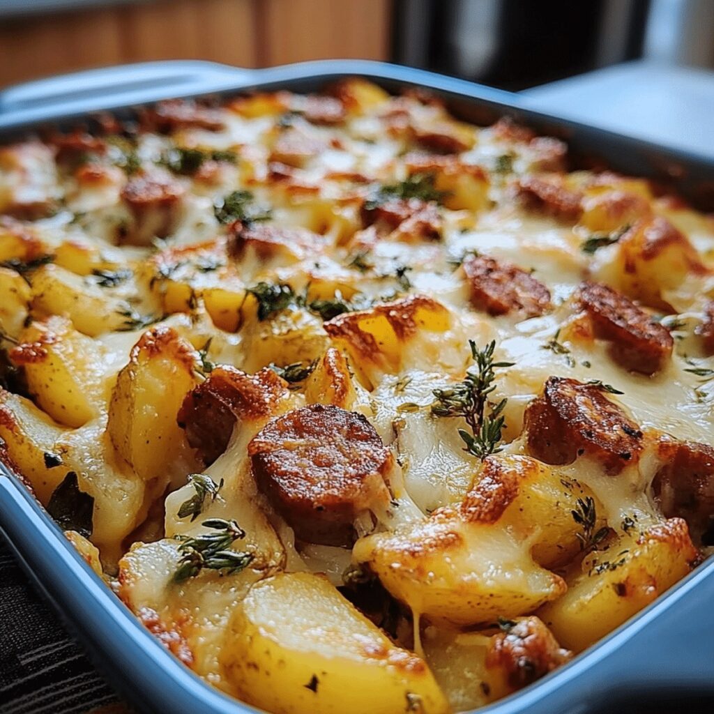 Cozy Hearty Sausage and Potato Casserole Recipe for Families - Dave's Grill
