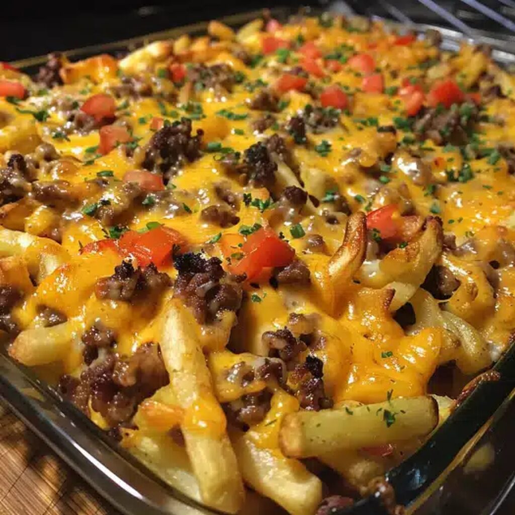 Comforting Cheeseburger French Fry Casserole Recipe for Dinner Joy ...
