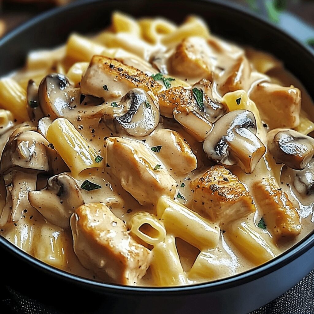 Creamy Chicken & Mushroom Pasta Recipe to Adore - Dave's Grill