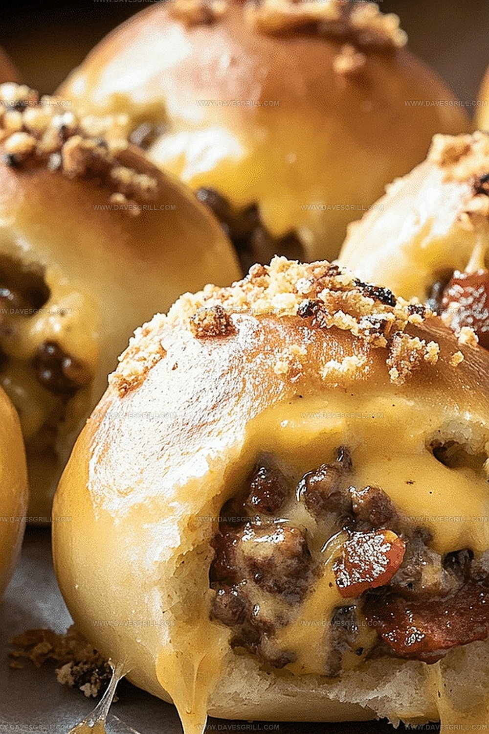 Irresistible Explosive Bacon Cheeseburger Bombs Recipe - Dave's Grill