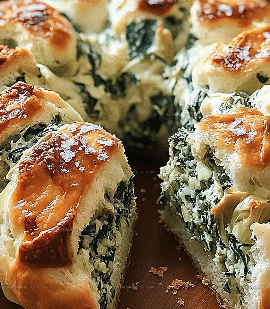 Joyful Spinach Artichoke Dip Pull-Apart Christmas Bread Recipe - Dave's Grill