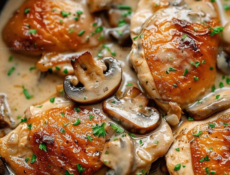 The Silky Skillet Chicken and Mushroom Wine Sauce Recipe - Dave's Grill