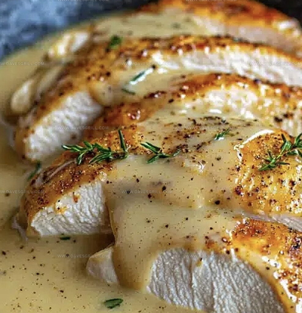 Juicy Slow-Simmered Chicken Breasts with Gravy Recipe - Dave's Grill