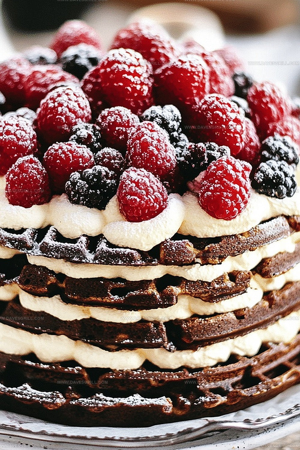 Dreamy Fluffy Waffle Cake Recipe: Sweet Joy on a Plate! - Dave's Grill