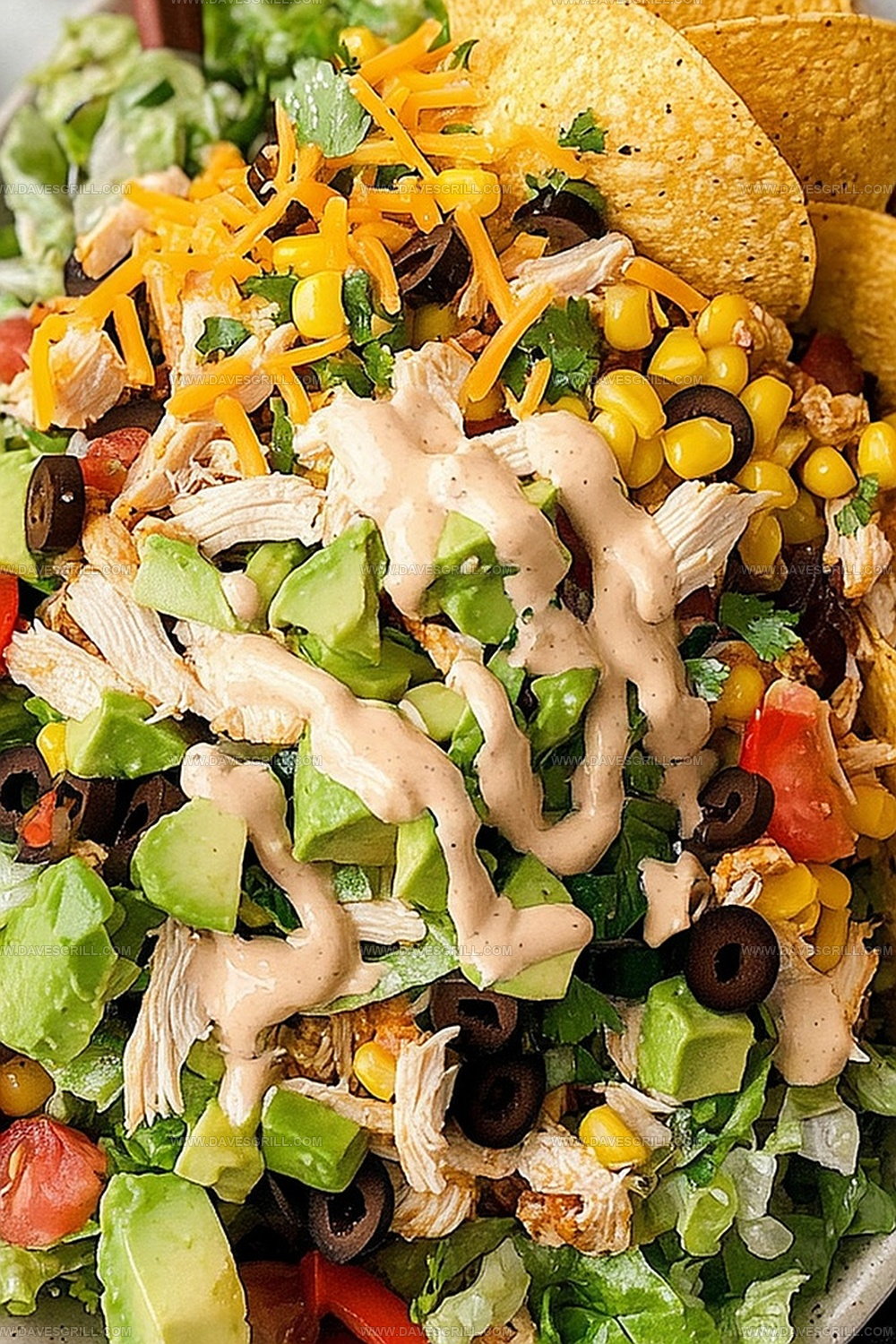 Quick & Fresh Chicken Taco Salad Recipe for Tasty Dinners - Dave's Grill
